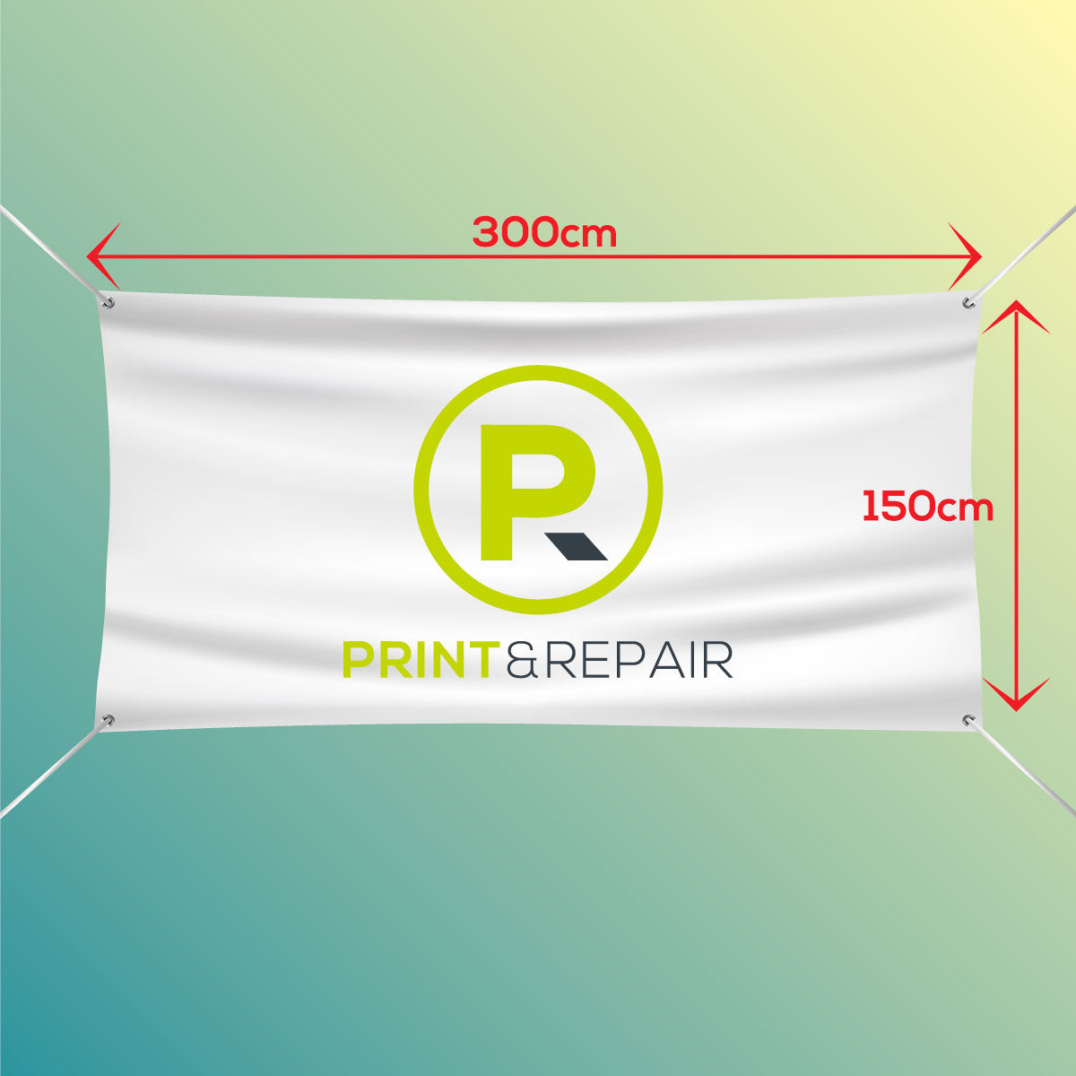 Banner with Eyelets - 300cm by 150cm – Koprint.sg